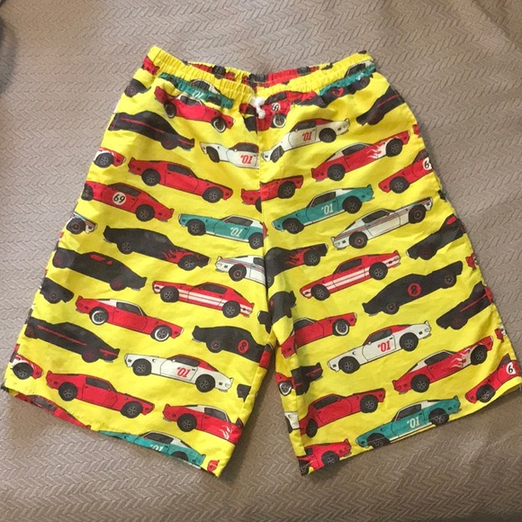 Sunshine Swing | Swim | Race Car Themed Swim Trunks | Poshmark